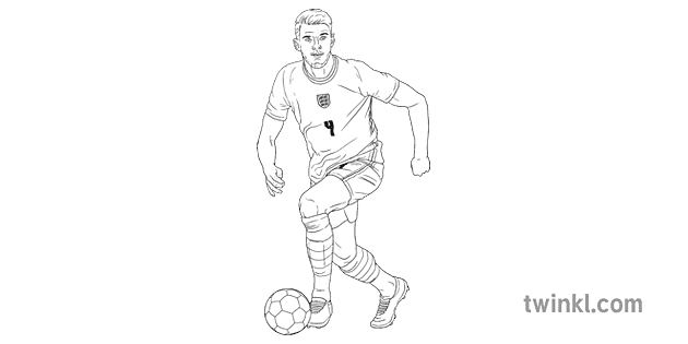 declan rice black and white rgb ver 1 - Twinkl