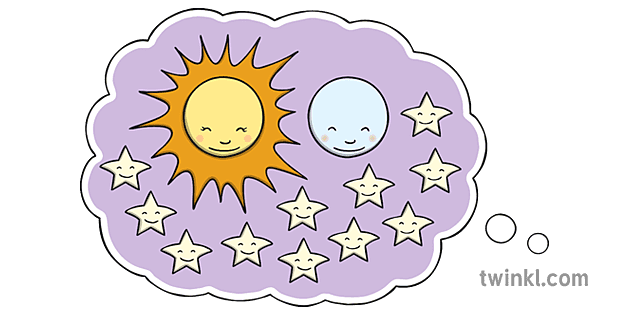 aisling of bowing sun moon and stars Illustration - Twinkl