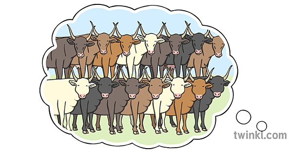 sueño de siete vacas delgadas y siete vacas gordas 3 Ilustración - Twinkl