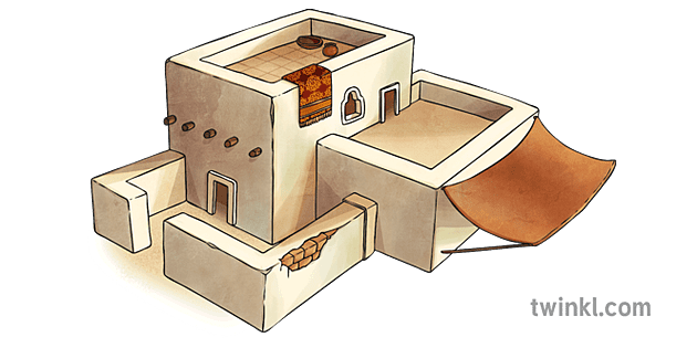 Early Islamic House Illustration - Twinkl