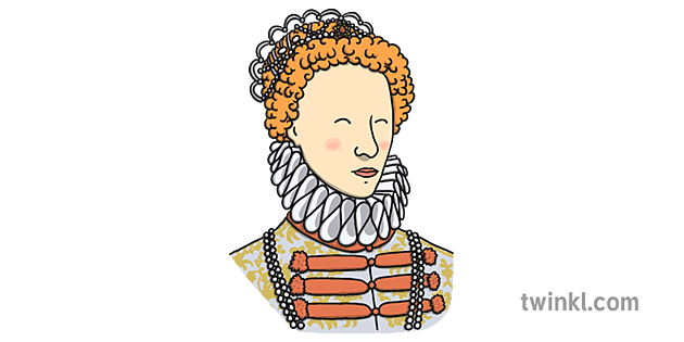 Elizabeth I Illustration - Twinkl