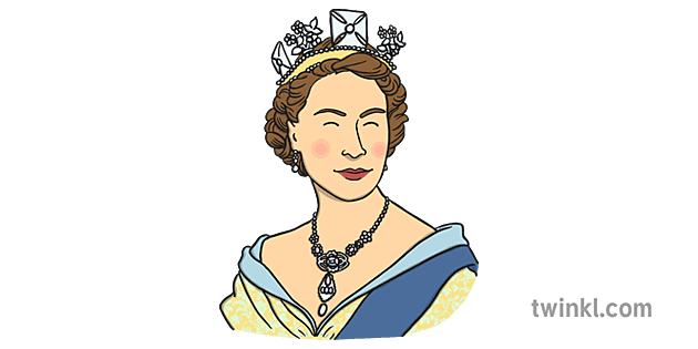 Elizabeth Ii 1 Illustration - Twinkl