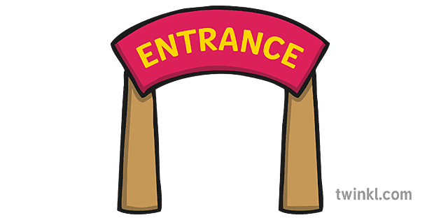 Entrance Icon Illustration - Twinkl