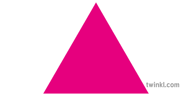 triángulo equilátero rosa - Twinkl