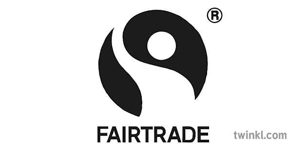 Fairtrade Logo Schwarz Weiß 1 - Twinkl