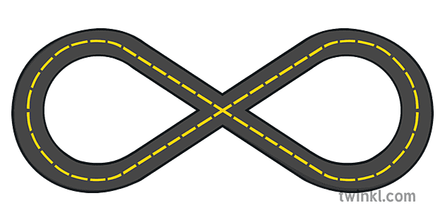figure 8 race track ver 1 Illustration - Twinkl