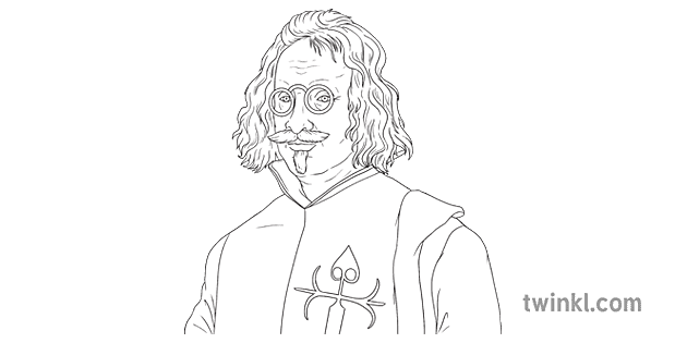 francisco de quevedo black and white rgb ver 1 2 - Twinkl