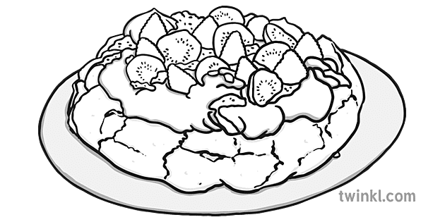 Frucht Pavlova Schwarz Weiß - Twinkl