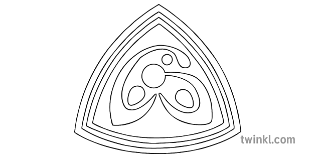 gaa logo 1 schwarz weiß Illustration - Twinkl