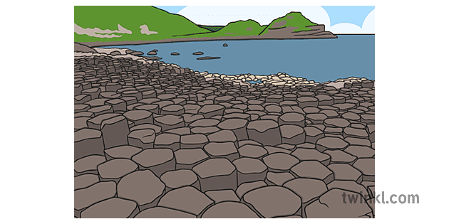 Giants Causeway Illustration - Twinkl