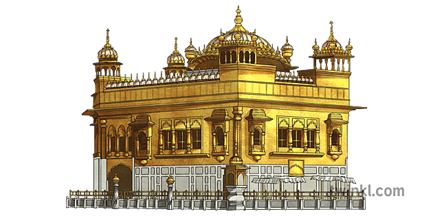 Gurdwara Amritsar Golden Temple Illustration - Twinkl