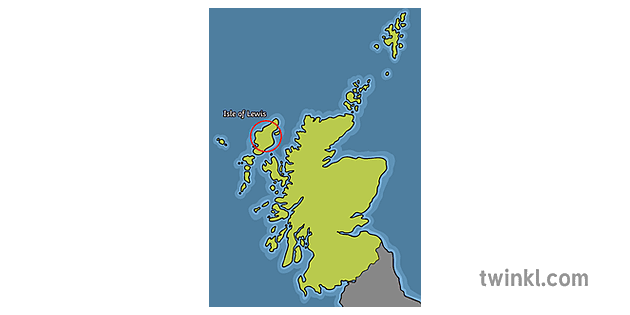 isle of lewis map ver 1 Illustration - Twinkl