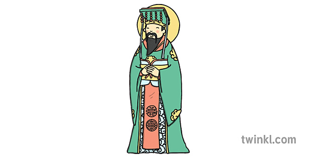 Jade Emperor Standing Illustration