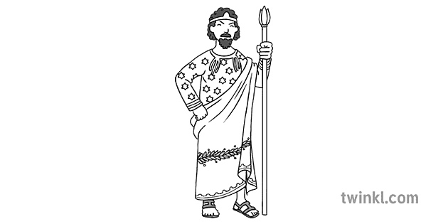 kral minos siyah beyaz 1 Illustration