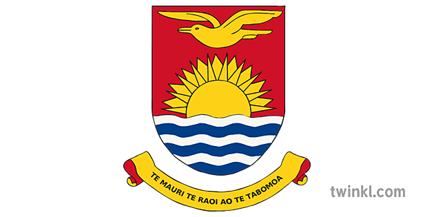Kiribati Coat of Arms Illustration - Twinkl