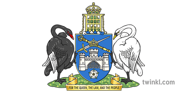 Ks1 Canberra Coat of Arms Illustration - Twinkl
