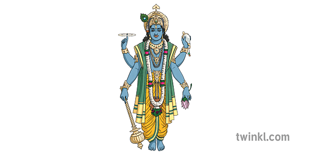 ks2 lord vishnu ver 1 Illustration - Twinkl