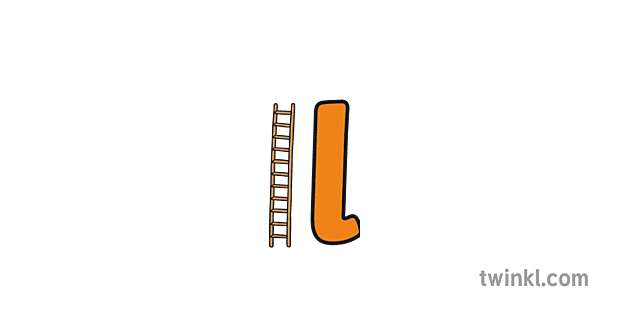 L Long Ladder Handwriting Letter Formation 1 - Twinkl