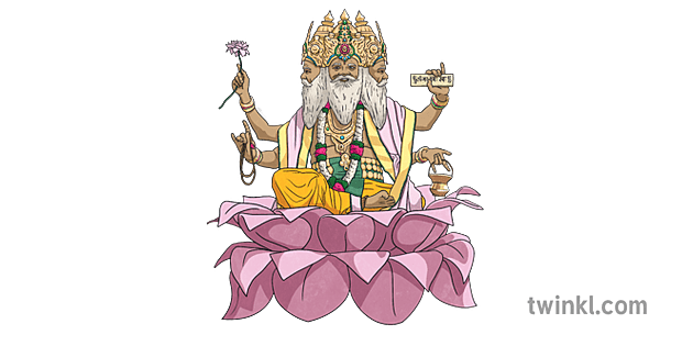 Lord Brahma Person Hindu God Classic Ks2 Ver 1 1 - Twinkl
