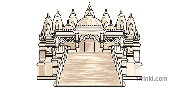 mandir Illustration - Twinkl