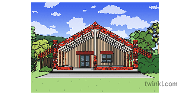 maori marae cảnh Illustration - Twinkl