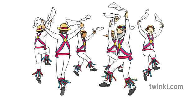মরিস নাচ Illustration - Twinkl