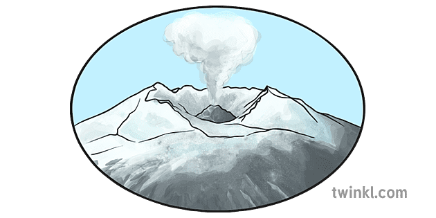 Mount St Helens Illustration - Twinkl