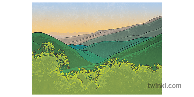 bundok background ver 1 Illustration - Twinkl