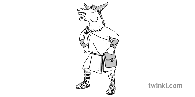 Nick Bottom Schwarz Weiß Ilustración