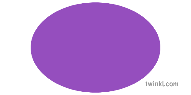 ovale violet Illustration - Twinkl