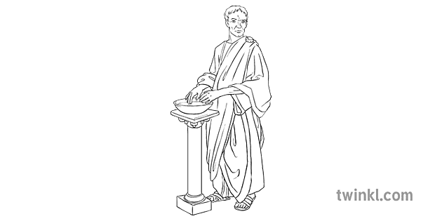 pontius彼拉提黑與白1 Illustration - Twinkl