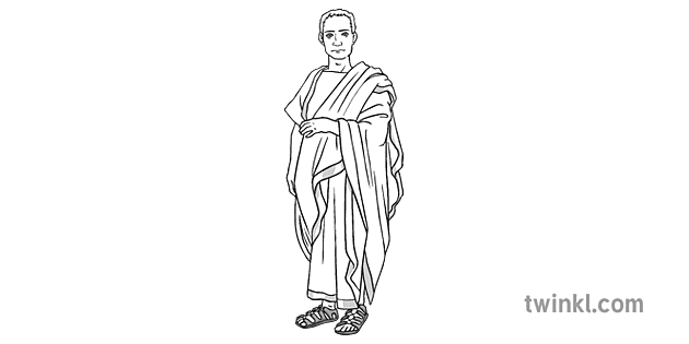 Roman Man In Traditional Clothes Ancient Rome Vector Image, 56% OFF
