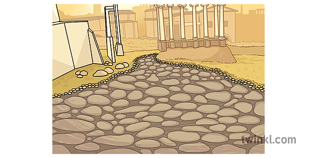 Roman Road Background Dibujo