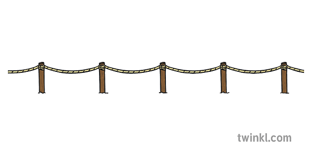 Rope Fence Ilustração - Twinkl
