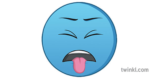 Sad Yuk Face Illustration - Twinkl