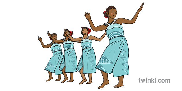 самоан танцівниці Illustration - Twinkl