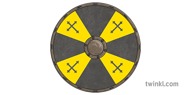shield 02 anglo saxon shield ver 1 Illustration - Twinkl