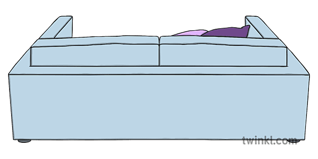 Sofa Back View Ilustração - Twinkl