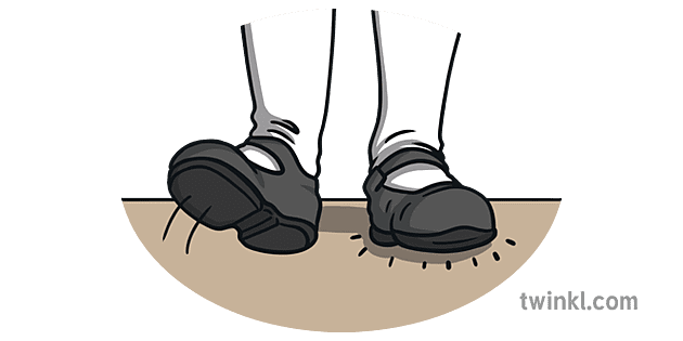 tapping feet ver 1 Illustration - Twinkl