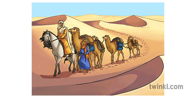 The Silk Road Illustration - Twinkl