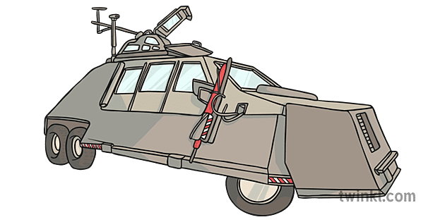 Tornado Intercept Vehicle Illustration - Twinkl
