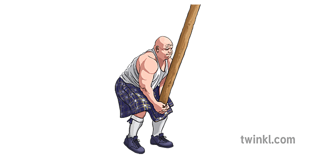 tossing the caber Illustration - Twinkl
