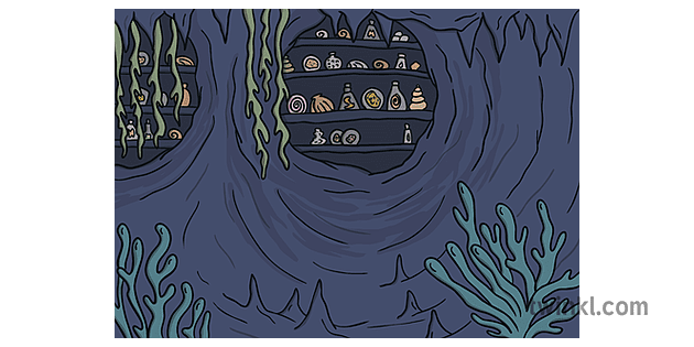 ursulas cave inside background the little mermaid eyfs ks1 ver 1 ...