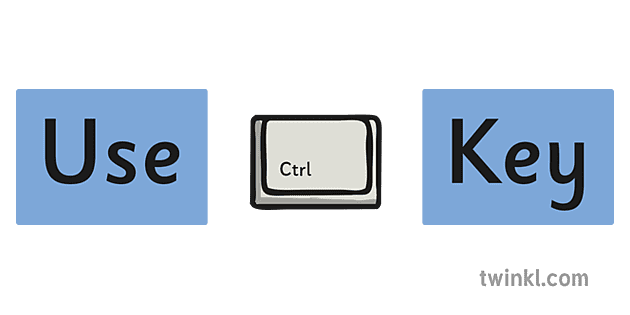 используйте ctrl key Illustration - Twinkl