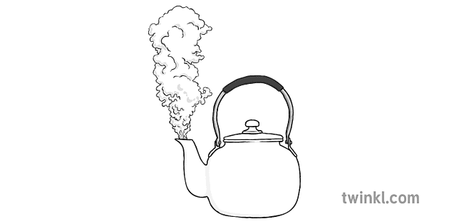 Vapour Black and White Illustration - Twinkl