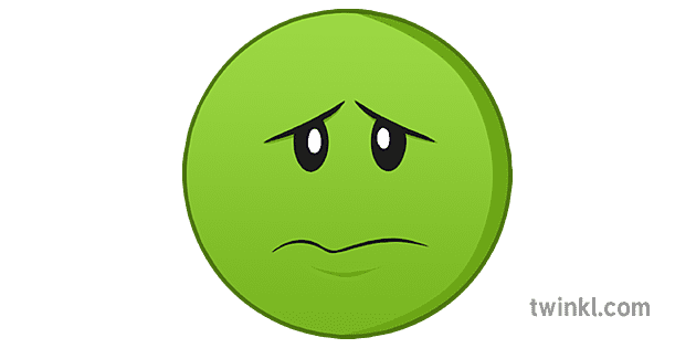 Worried Face Illustration - Twinkl