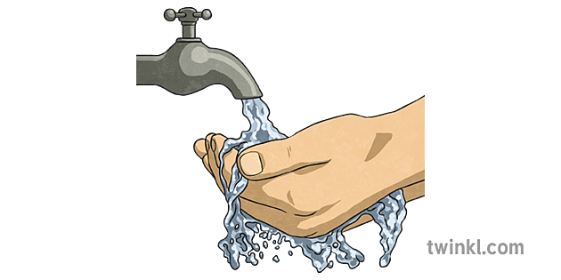 wudu கை கழுவுதல் Illustration - Twinkl