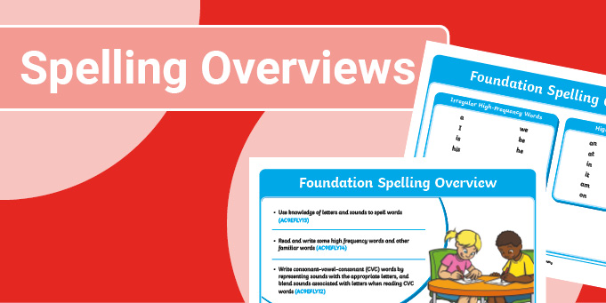 Australian Curriculum English Unit Plans | Spelling | Y1-6