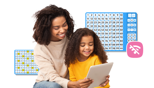 Twinkl 100 Square App - Interactive Hundred Square Grid