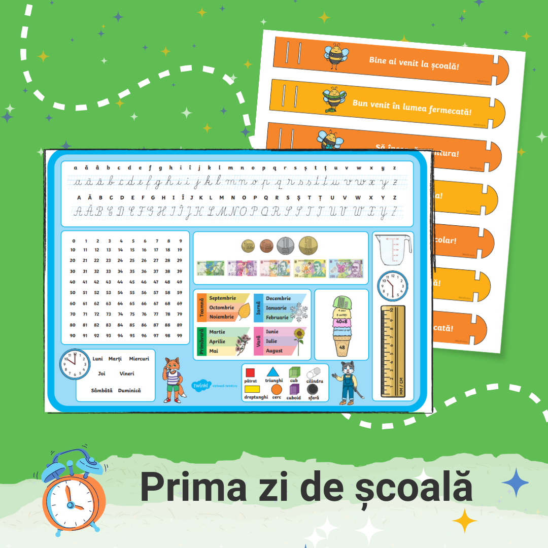 Început de an școlar gradinita ciclul primar - Twinkl